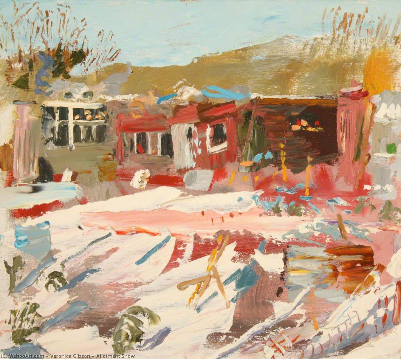 Allotment Snow, 2001 por Veronica Gibson Veronica Gibson | ArtsDot.com